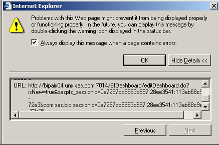 Object Error Internet Explorer