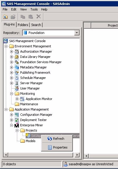 Configure SAS Enterprise Miner in SAS Management Console :: SAS(R) Enterprise Miner(TM) 14.1 ...