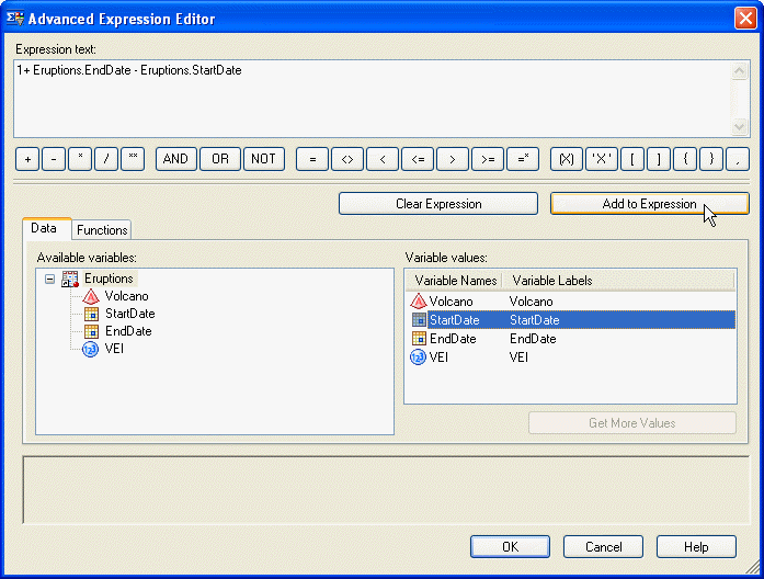 26098 - Creating Columns Using Mathematical Operators in the Expression Editor of SAS Enterprise ...
