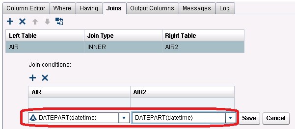 61373 - SAS® Visual Data Builder does not support modifying column expressions on the Joins tab