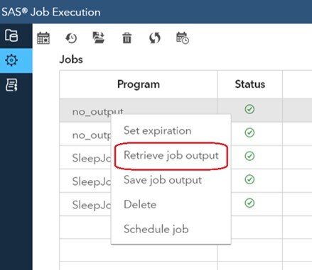 67901 - Viewing the SAS® log for a SAS® Viya® 3.4 job that is created with the SAS® Job ...
